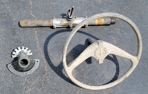 VINTAGE KIEKHAEFER Quicksilver BOAT STEERING WHEEL w/ Parts mercury | eBay