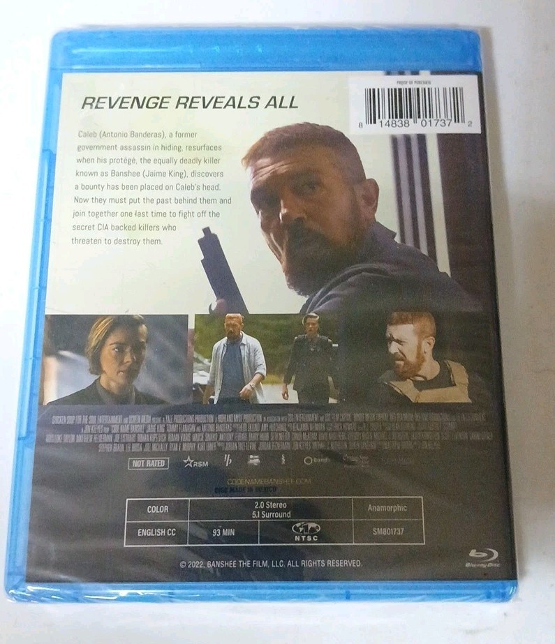 NEW Code Name Banshee (Blu-ray 2022) Antonio Banderas Sealed Torn Shrink 814838017372| eBay