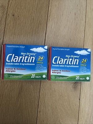 Claritin 24-Hour Allergy Treatment Loratadin Tablets - 20 Tablets 2 ...