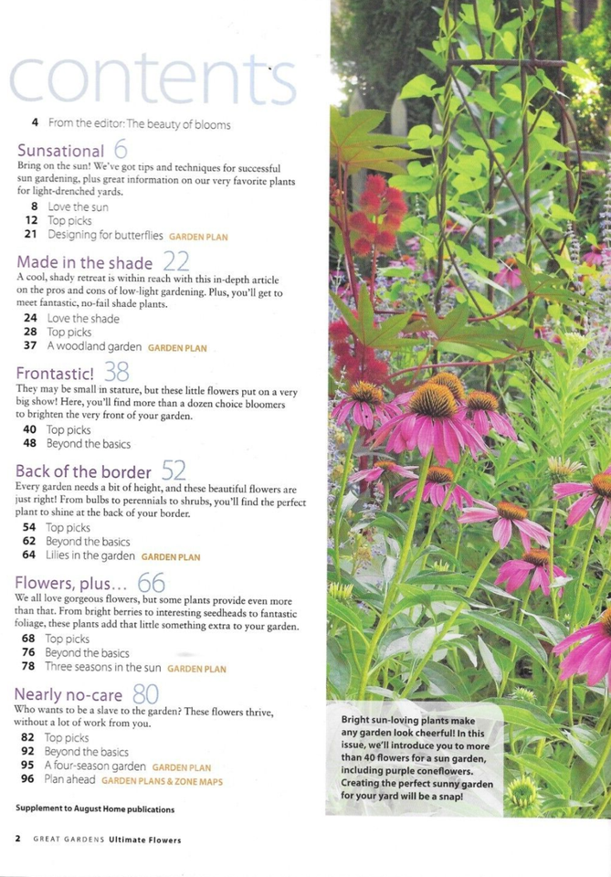 Great Gardens Ultimate Flowers Magazine Plant Combos Border Favorites ...