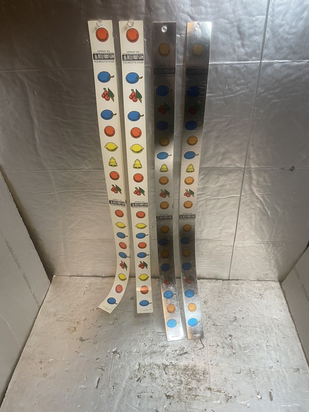 Mills Slot New Reel Strips Ch 2 Sets White 2 Sets Chrome | eBay