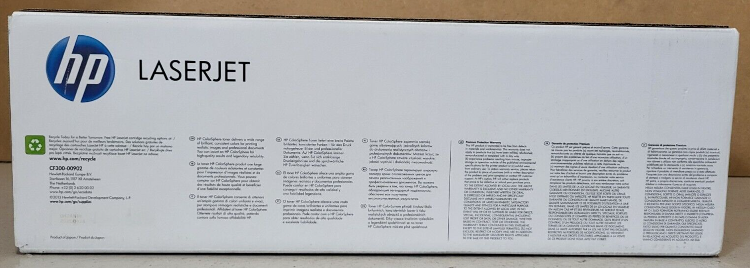 Toner HP 827A Schwarz CF300A Neu OVP A-Ware Original HP LJ MFP 880 ...