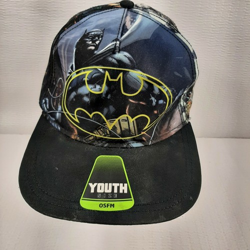 Batman Adjustable Ball Cap Hat Youth OSFM Snapback with Tags | eBay