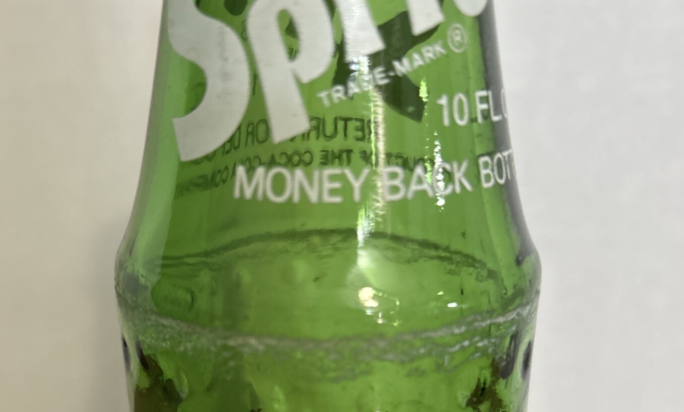 Vintage Glass 10oz Sprite Fort Sumter Dimpled Bottle | eBay