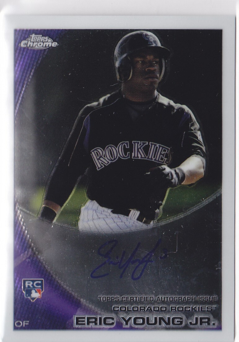 2010 Eric Young Jr. Topps Chrome Auto RC #171 (A855) | eBay