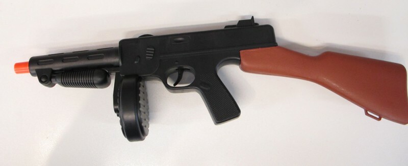 Tommy Gun Toy Thompson Machine Gangster Costume Plastic Accessory Noise ...
