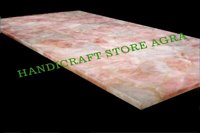 Rose Quartz Dinning Table Top Counter Top Quartz Back Splash & Buffet ...
