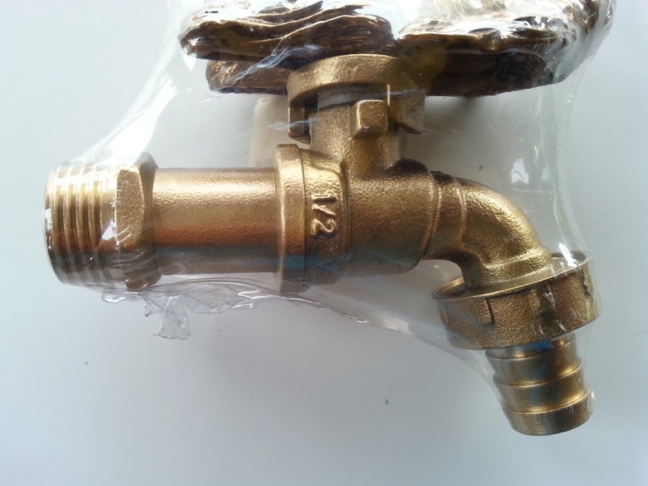 Brass Garden Tap GOLD FISH Spigot Faucet Vintage Yard Water Home Decor ...