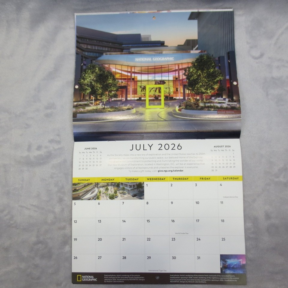 2026 National Geographic 16-month Wall Calendar Wildlife & Landscapes ...