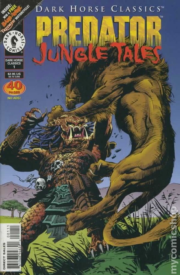 Dark Horse Classics Predator Jungle Tales #1 VG 1996 Stock Image Low ...