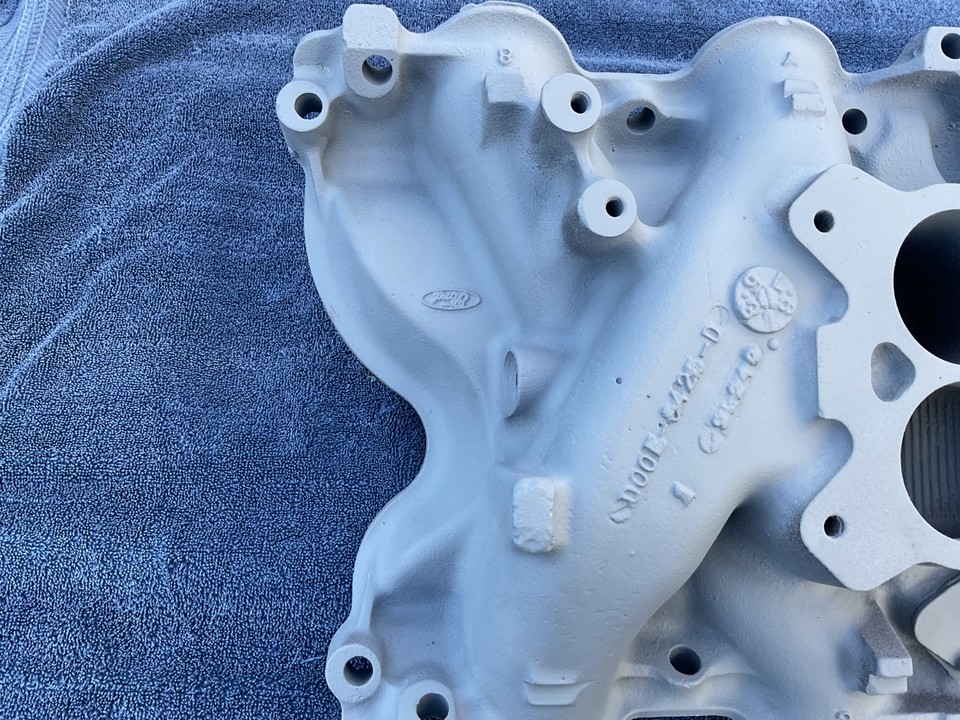 Mustang Cougar Torino 429 Cobra Jet CJ SCJ 4 Barrel Intake Manifold ...