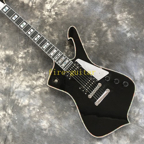 Customized Black Iceman Electric Guitar Chrome Hardware 2H pickups | eBay