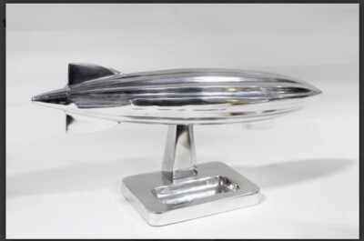 Art Deco Airship Blimp Zeppelin Aluminium Desk Ornament Hindenburg Xmas ...