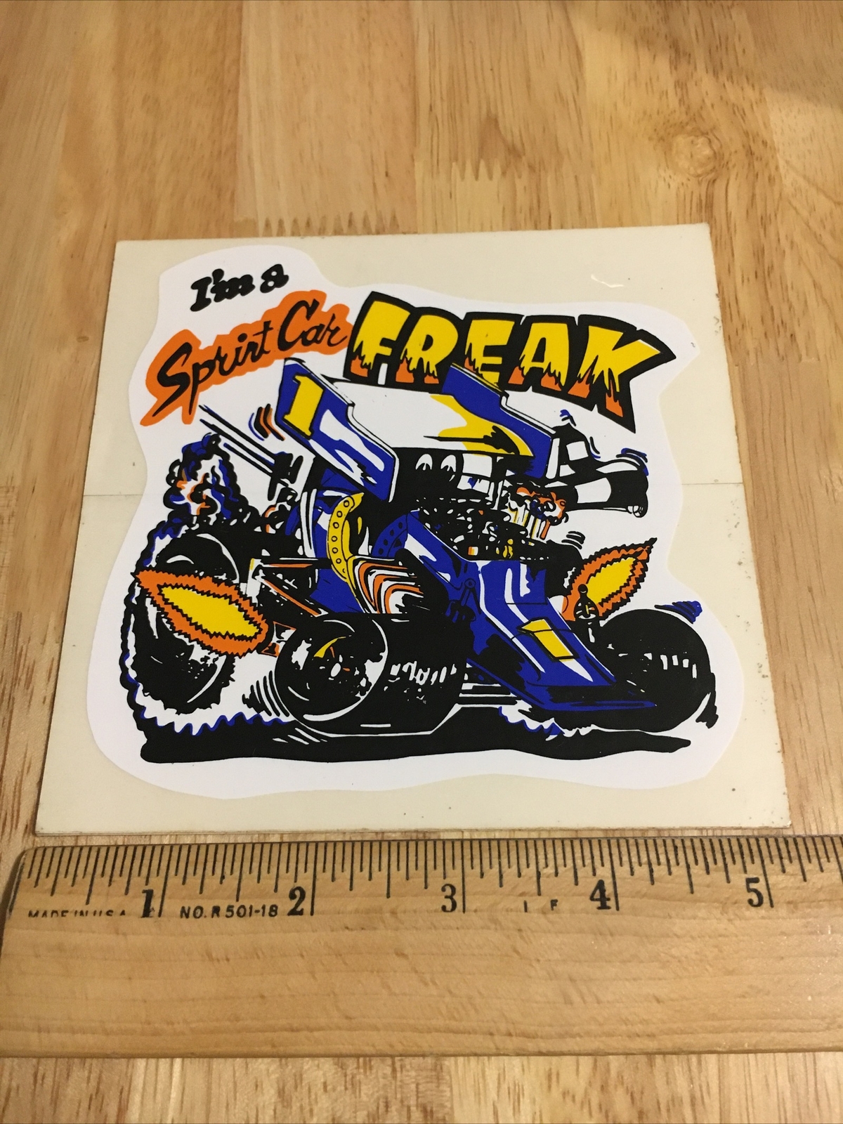 I’m A Sprint Car Freak Vintage Bumper Sticker Decal Racing | eBay