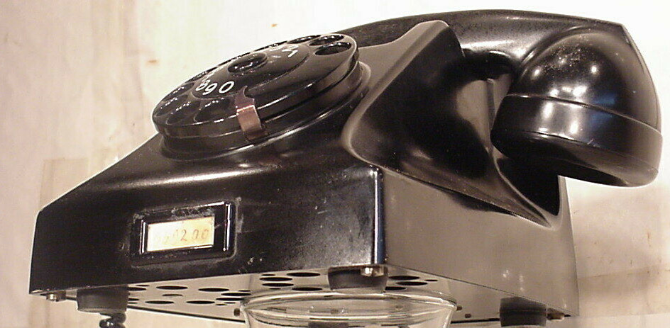OLD ERICSSON VINTAGE BAKELITE DESK PHONE TELLEPHONE ART DECO ROTARY PTT ...
