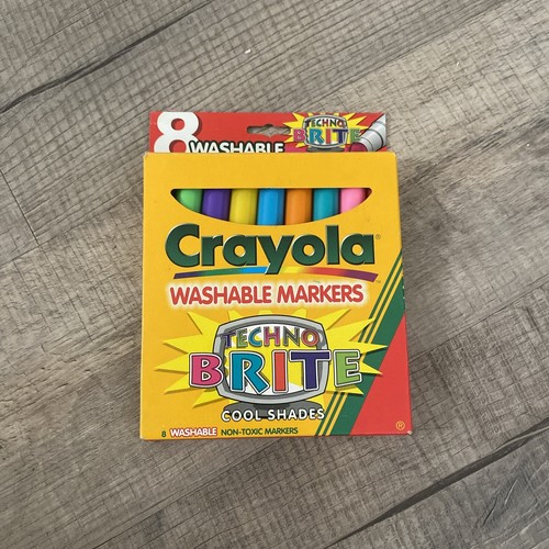 Set 8 Vintage Crayola Techno Brite Markers 1997 Working Discontinued ...
