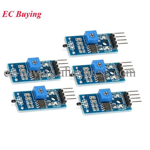 5pcs Temperature Sensor Module Thermistor Thermal Digital Output ...