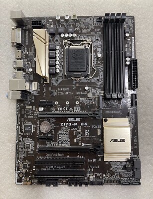 ASUS Z170-P D3 Motherboard Chipset Intel Z170 LGA1151 DDR3 DVI HDMI | eBay