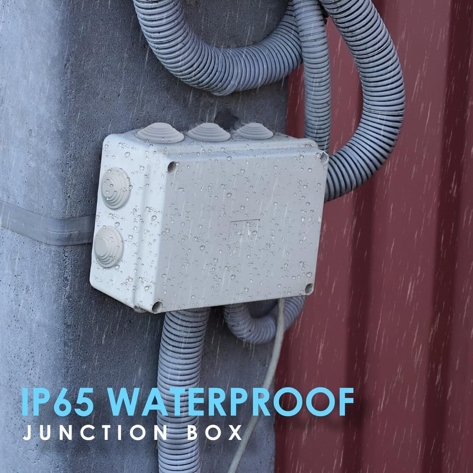 IP65 WATERPROOF INDUSTRIAL ADAPTABLE CCTV PVC JUNCTION BOX OUTDOOR ...