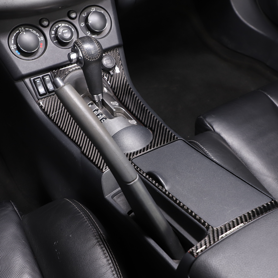 Carbon Fiber Center Console Gearbox Decorativ Panel For Mitsubishi ...