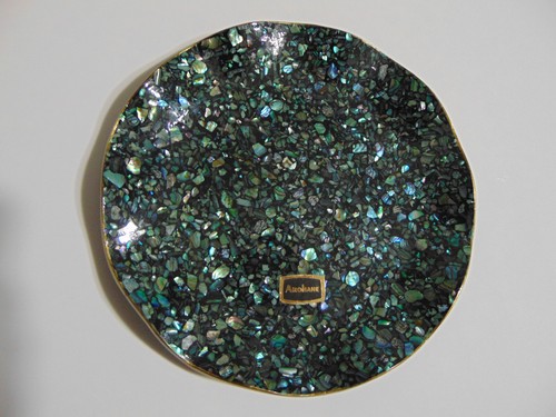 Genuine Paua Shell Plate, Made in New Zealand 7 Inches Vintage | eBay