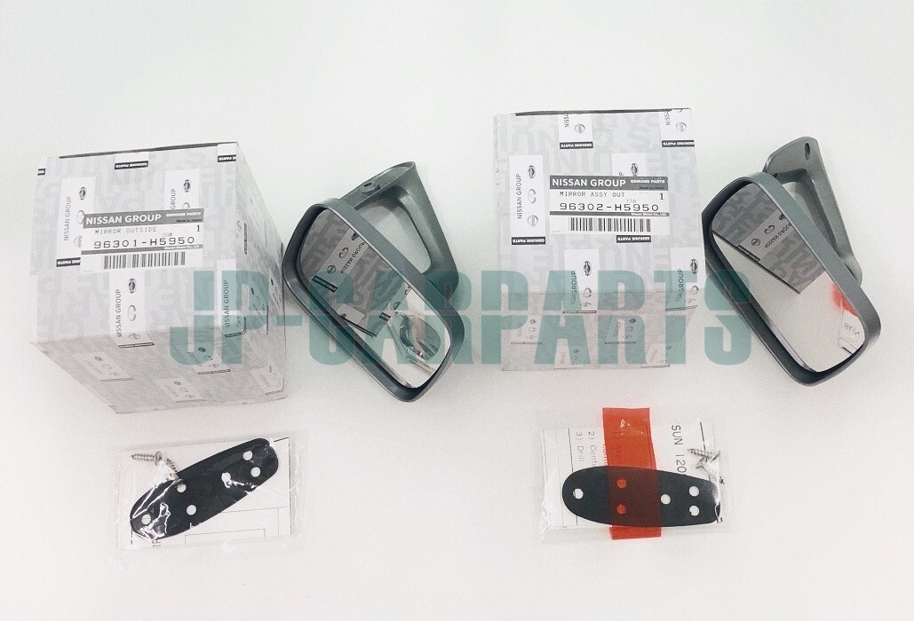 GENUINE NISSAN, OUTSIDE MIRROR RH & LH 96301-H5950 96302-H5950, DATSUN ...