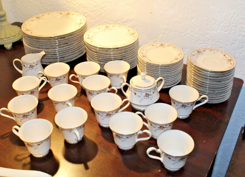 Beautiful Set of Noritake Ivory China in Adagio for 14 including Tea ...