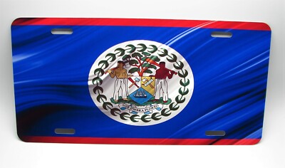 BELIZE BELIZEAN FLAG METAL NOVELTY CAR LICENSE PLATE AUTO TAG | eBay