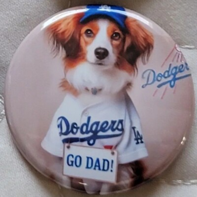 Dodger Dog "Decoy" pin,3" button, Dodgers, baseball, mlb, Shohei Ohtani ...