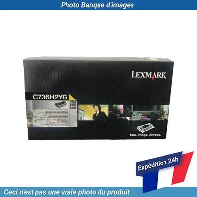 C736H2YG Lexmark C736dn Cartouche de toner Jaune | eBay