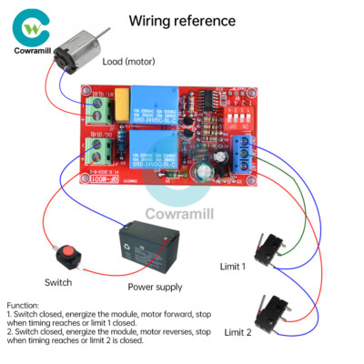 5V/12V/24V 10A Energized Switching DC Motor Forward and Reverse Relay ...