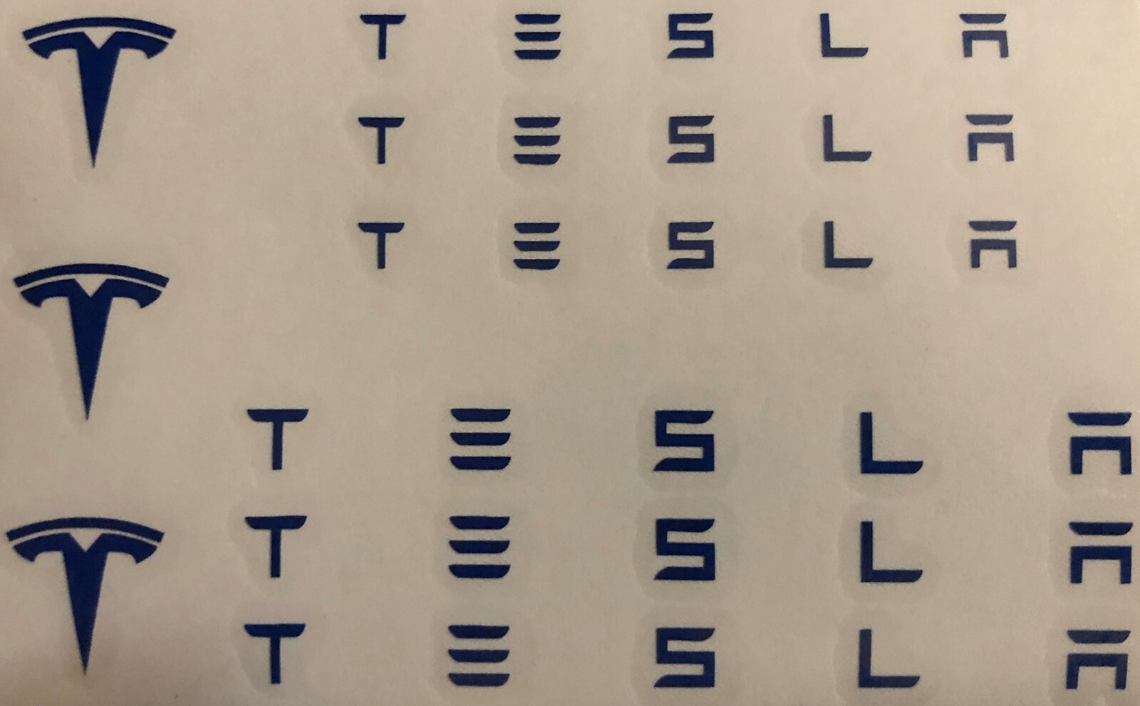 9 TESLA Brake Caliper Logo Vinyl Decals Stickers Heat Resistant | eBay