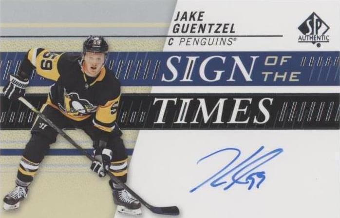 2019-20 SP Authentic - Sign of the Times Jake Guentzel #SOTT-GU (AU ...