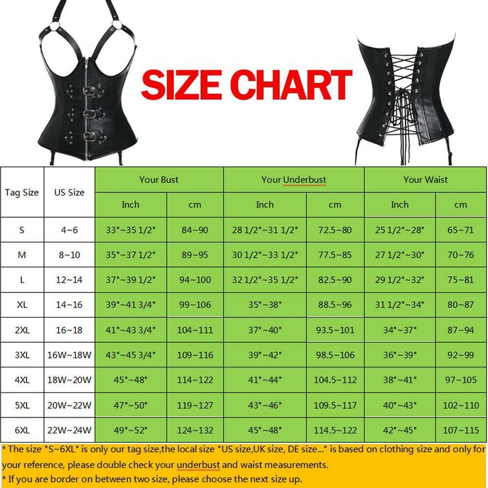 Women‘s Black Waist Training Corset Steampunk Gothic Basque Bustier ...
