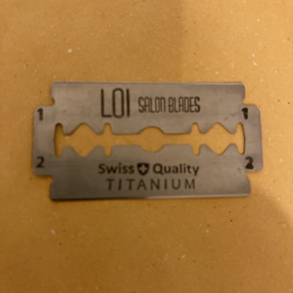 5 Double Edge Razor Blades, Loi Salon Blades Swiss Quality Titanium | eBay