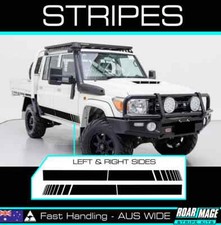 Toyota Landcruiser RV 79 Series Tyre Track Black Sticker Decal Kit Pair ...