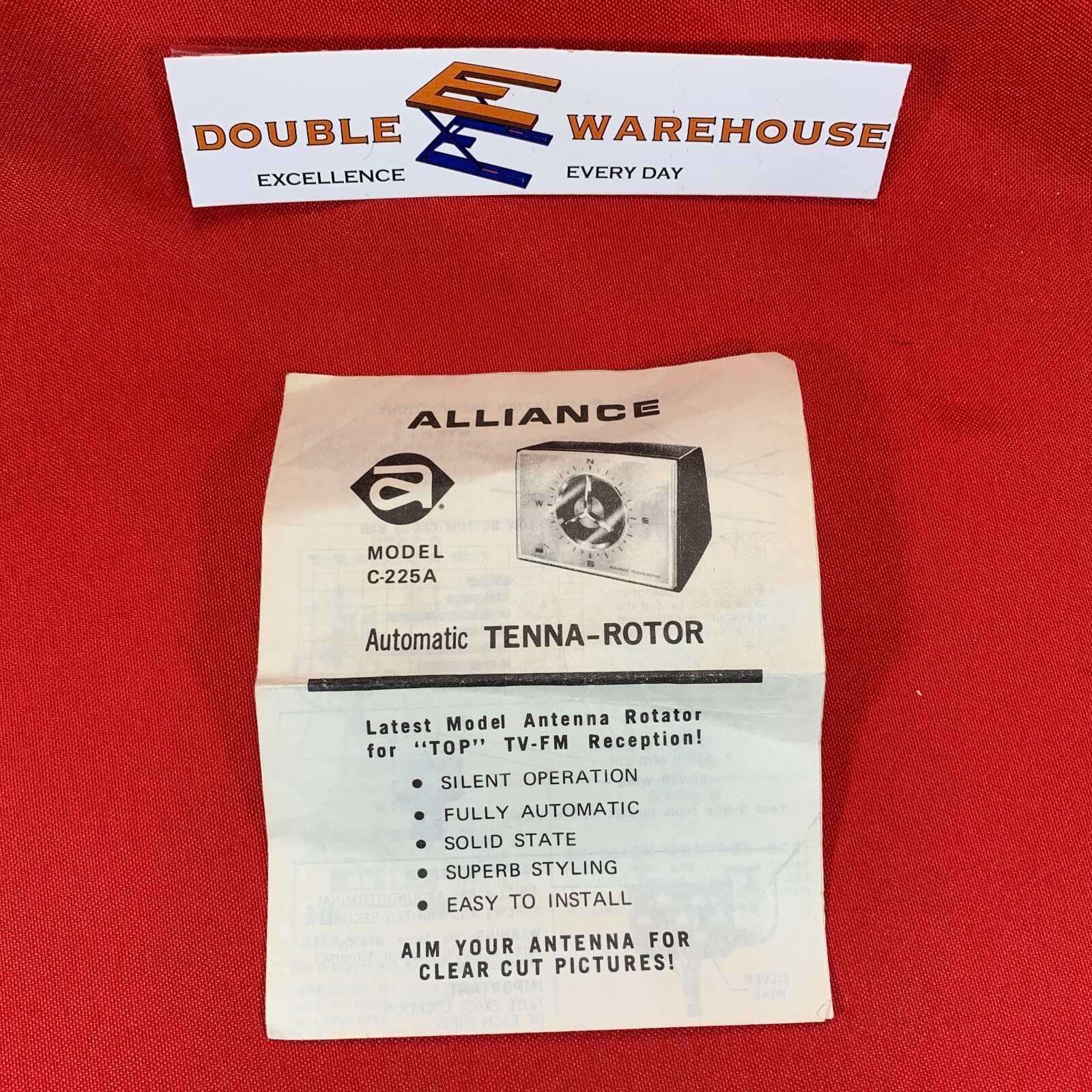 Vintage Alliance Automatic Tenna-Rotor Model C-225A Instruction Manual ...
