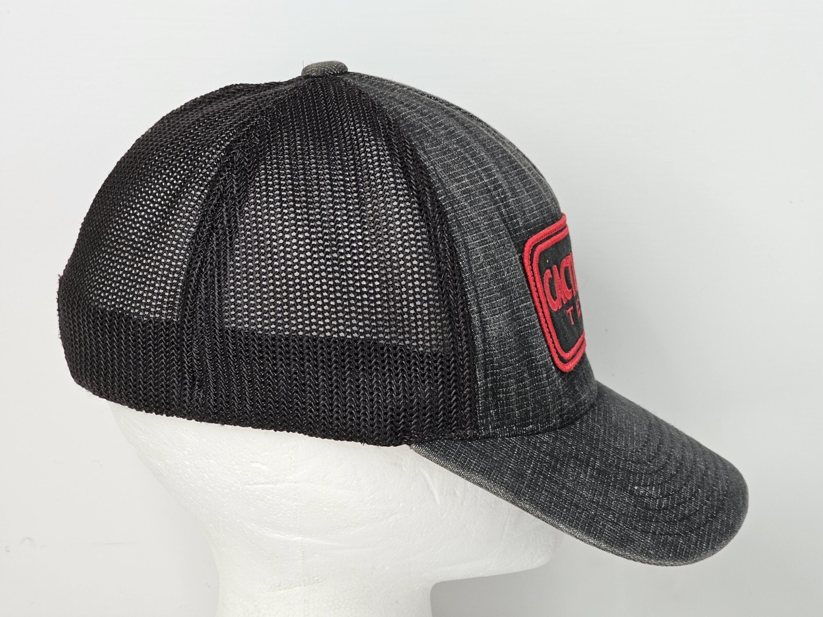 Hooey Cactus Ropes Texas Flexfit Hat Cap Size S/M Black Gray Fitted ...