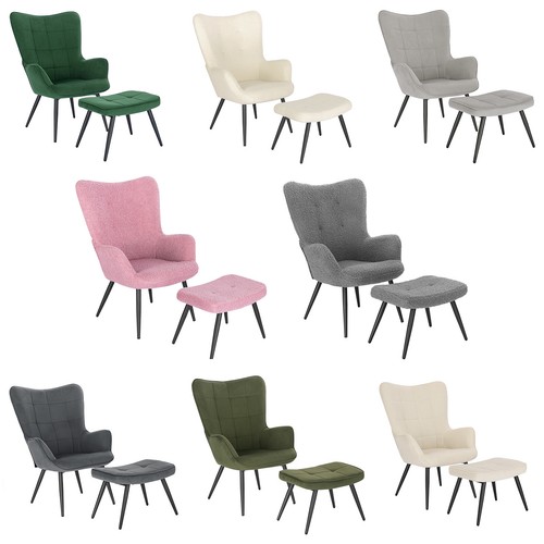 Relaxsessel Relaxstuhl Polstersessel mit Hocker Fernsehsessel ...