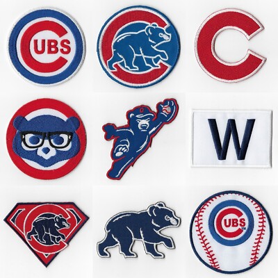 Lot SET Of 9 Chicago Cubs MLB Iron on Patches Embroidered Emblem Badge ...