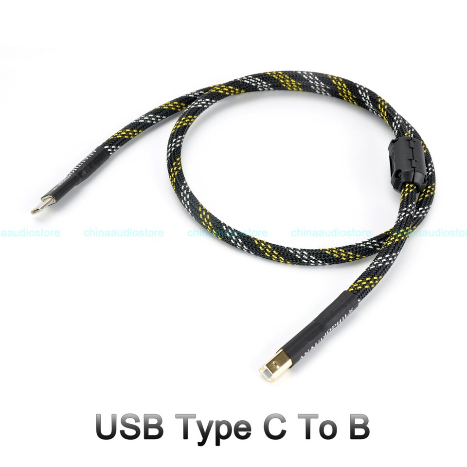 HiFi USB Type C To B Cable USB C To B Audio Data Cable DAC Mobile Phone ...