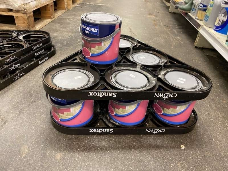 paint display stands perfect for 2.5 & 5 litre paint display in column ...