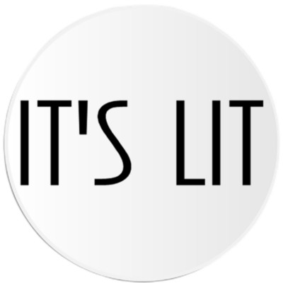 It's Lit - 10 Pack Circle Stickers 3" x 3" | eBay
