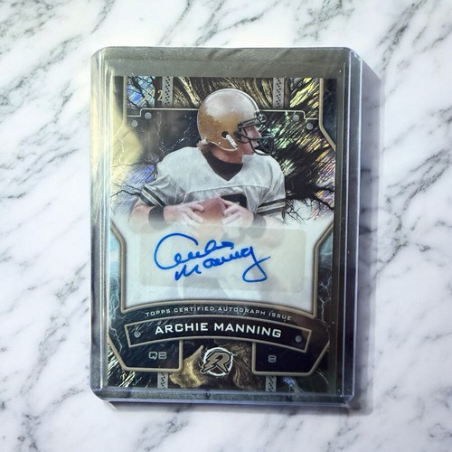 💎 1 of 2 💎 ARCHIE MANNING 2025 Resurgence Auto #2/2 Saints QB Legend ...