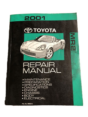 Toyota MR2 2001 OEM Shop Service Repair Manual Wiring Diagrams Body ...
