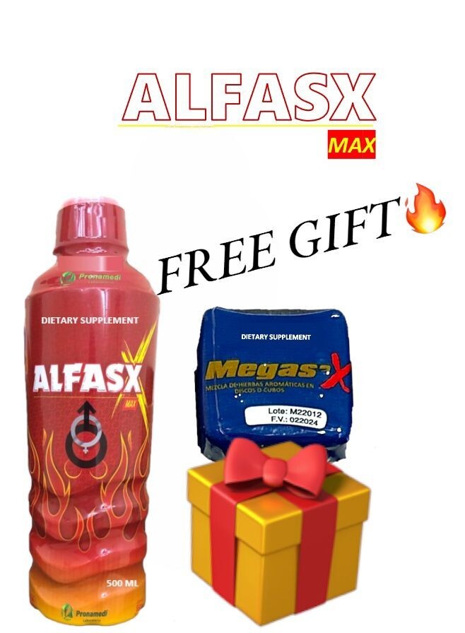 ALFASX MAX MENS HEALTH ,STAMINA ,ENERGY 100% NATURAL FREE GIFT MEGAS'X ...