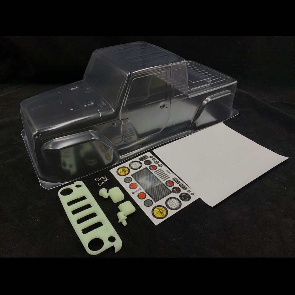 1:10 RC Clear Lexan Body Shell for JP1 313mm Rock Crawler fit Axial ...