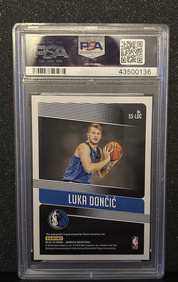 luka doncic panini donruss significant signatures PSA 9 | eBay