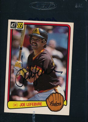 1983 Donruss #523 Joe Lefebvre Padres Signed Auto *45397 | eBay