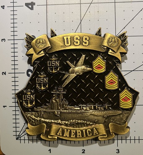USS AMERICA LHA 6 Chief Petty Officer CPO Challenge Coin U.S. Navy | eBay